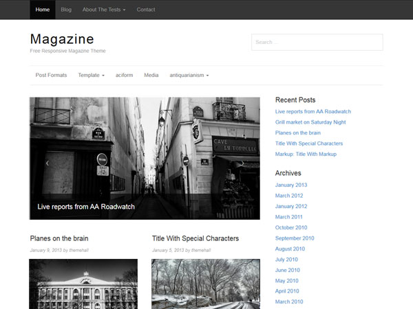 Responsive Magazine Theme - THEMEHALL